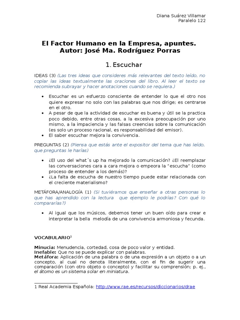 Estudio de El Factor Humano en La Empresa | PDF | Analogía | Liderazgo