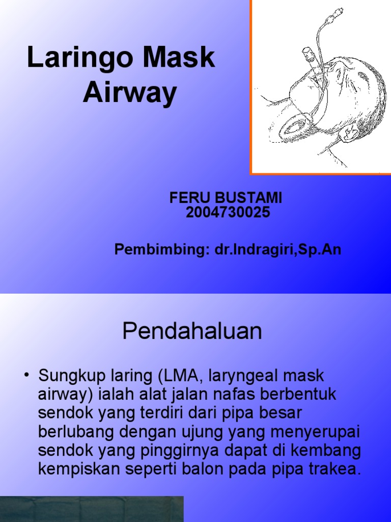 Laringo Mask | PDF | Kesehatan Holistik