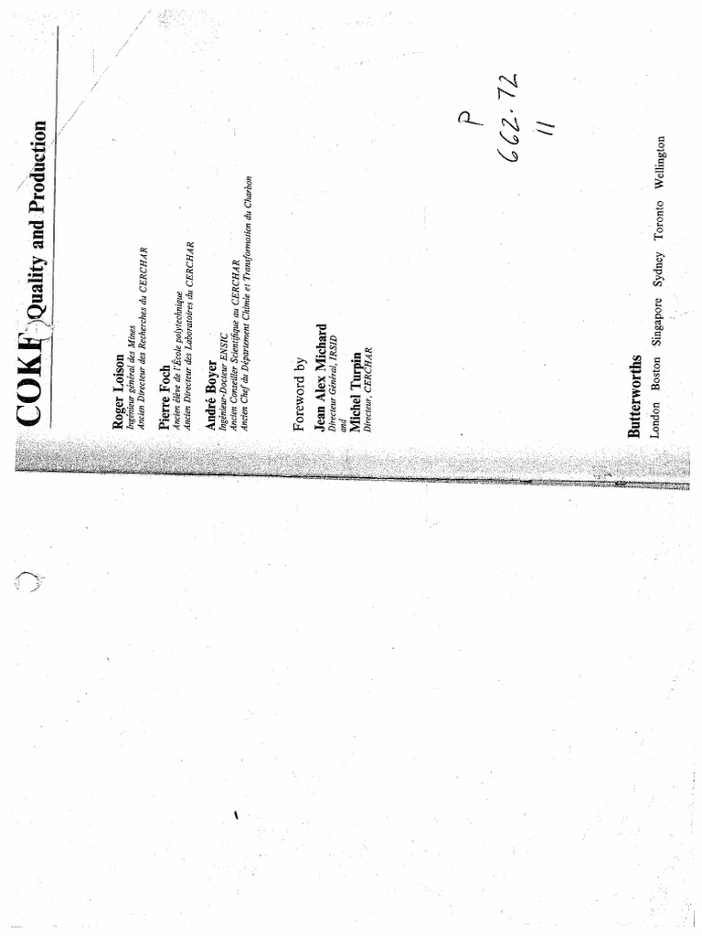 Coke Quality and Production | PDF