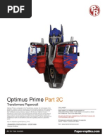 Optimus Prime Papercraft Part 1 | PDF | History