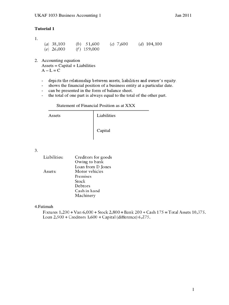 Account Answers Utar Tutorial | PDF | Debits And Credits | Expense