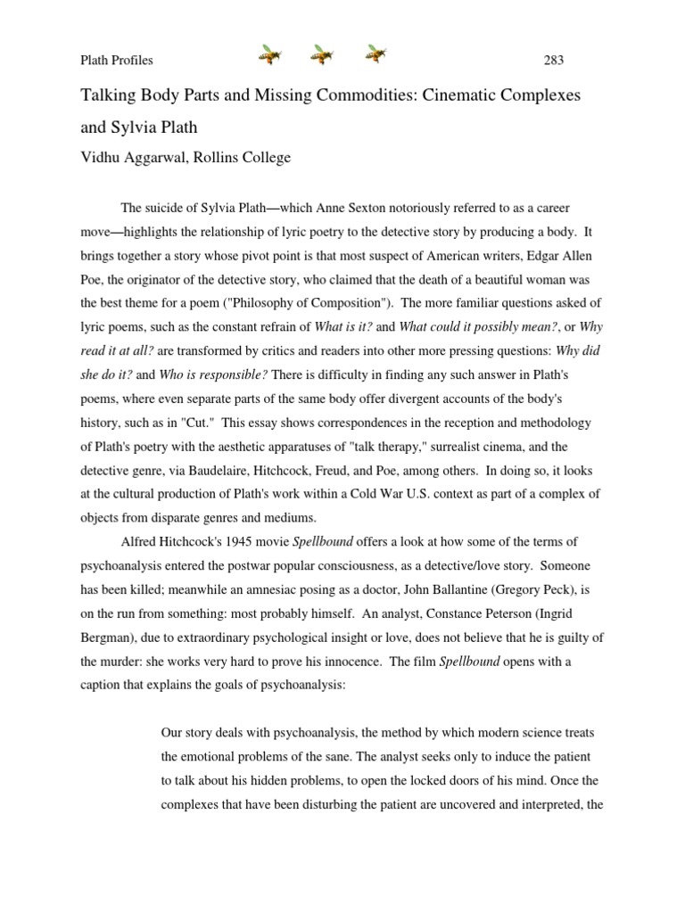 Talking Body Parts and Missing Commodities: Cinematic Complexes and ...