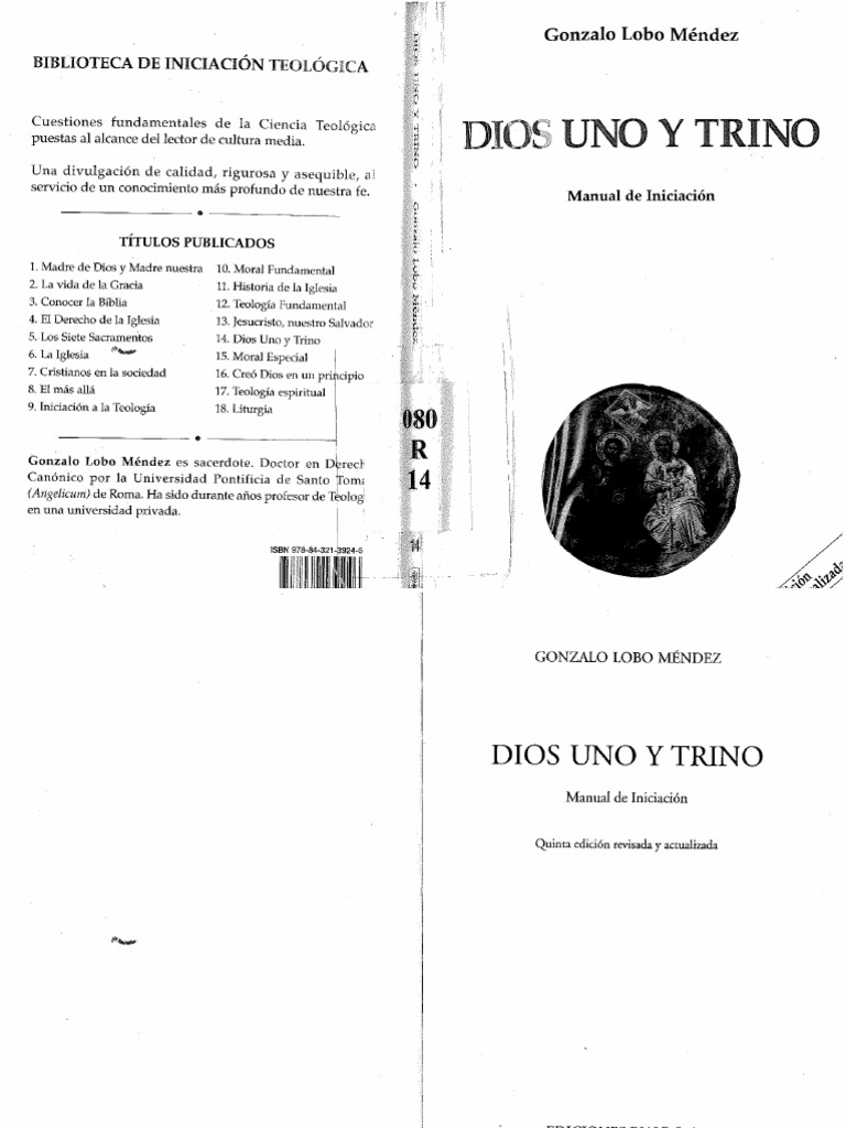 Libro de Apoyo Dios Uno y Trino PDF | PDF