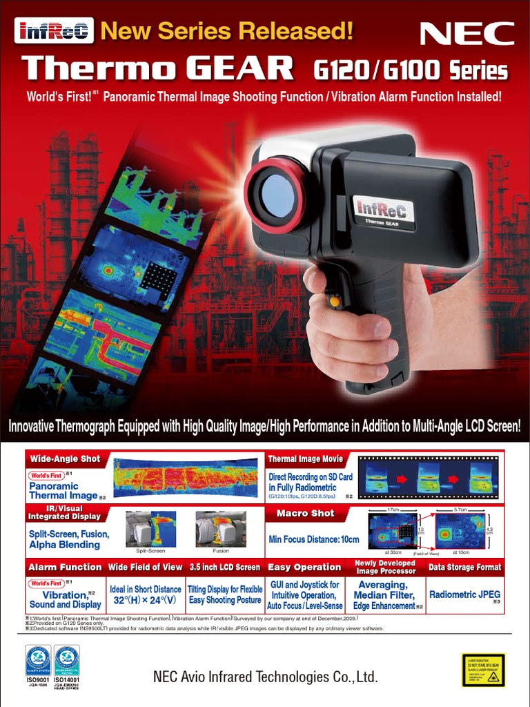 Thermo Gear g120-g100 Series | PDF | Thermography | Optical Resolution