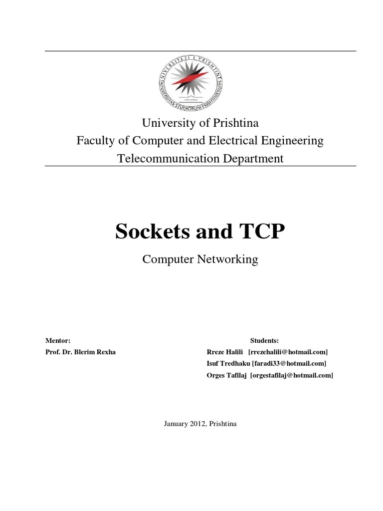 Sockets and TCP | PDF | Network Socket | Transmission Control Protocol