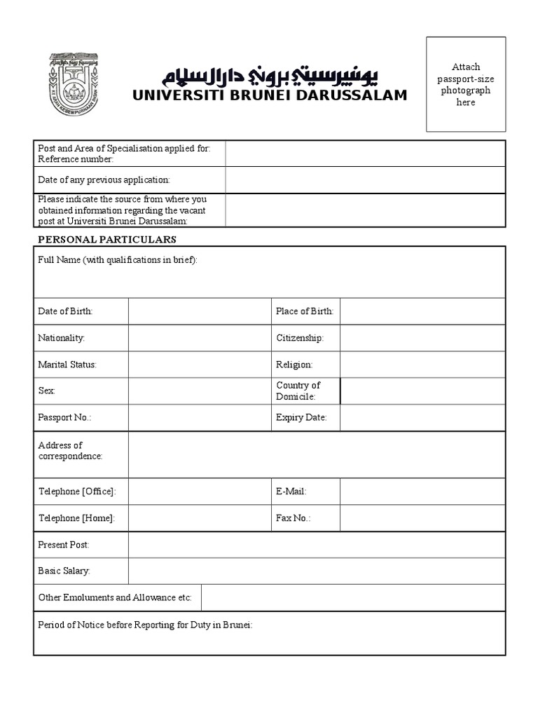 UBD Application Form | PDF | Postgraduate Education | Undergraduate ...