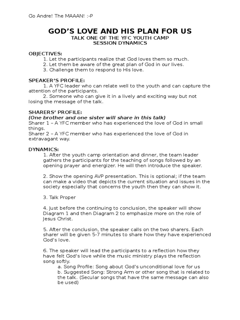 YFC Talk 1 | PDF | God | Sin