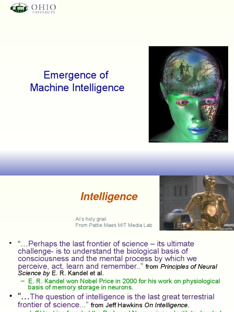 Lecture 21 Emergence of Intelligence | PDF | Embodied Cognition ...