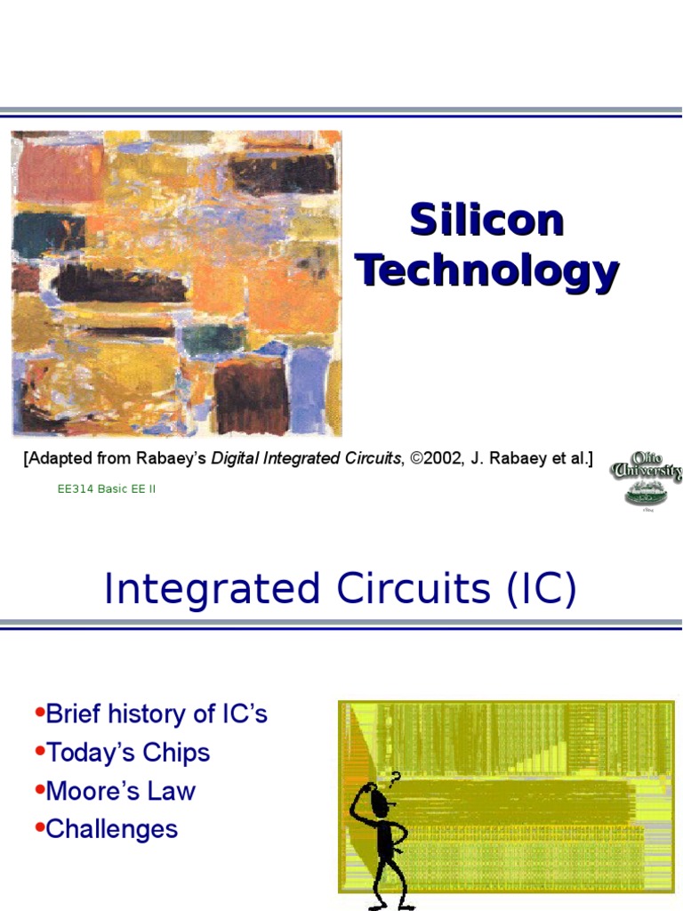 Lecture2 Progres in Silicon Technology | PDF | Integrated Circuit ...
