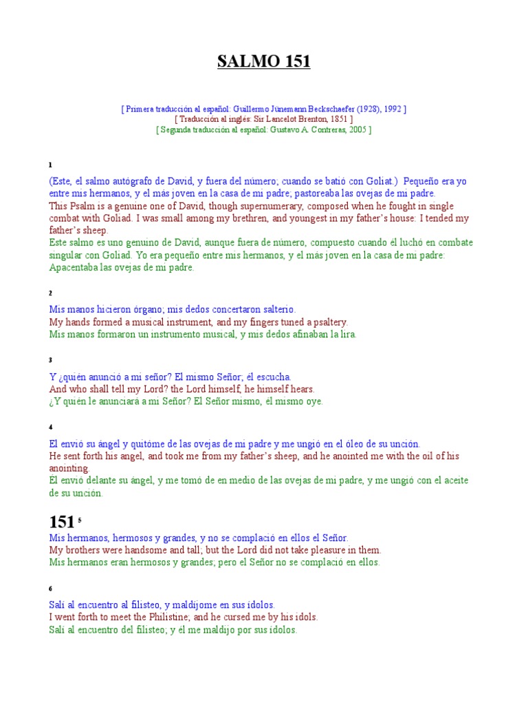 Salmo 151 | PDF