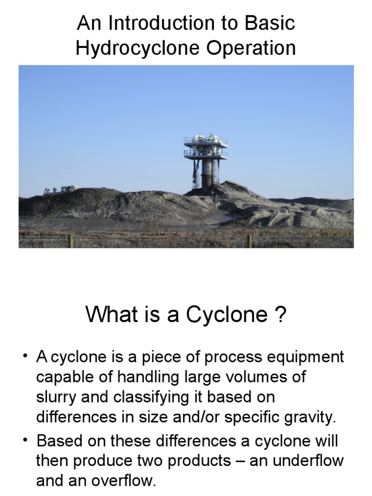 Basic Hydrocyclone Operation.ppt | Chemical Engineering | Mechanical ...