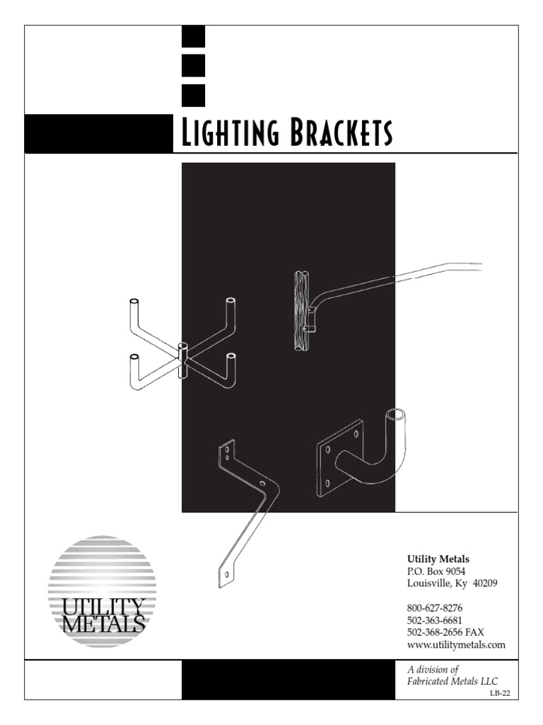 Um Lighting Brackets | PDF | Receipt | Galvanization