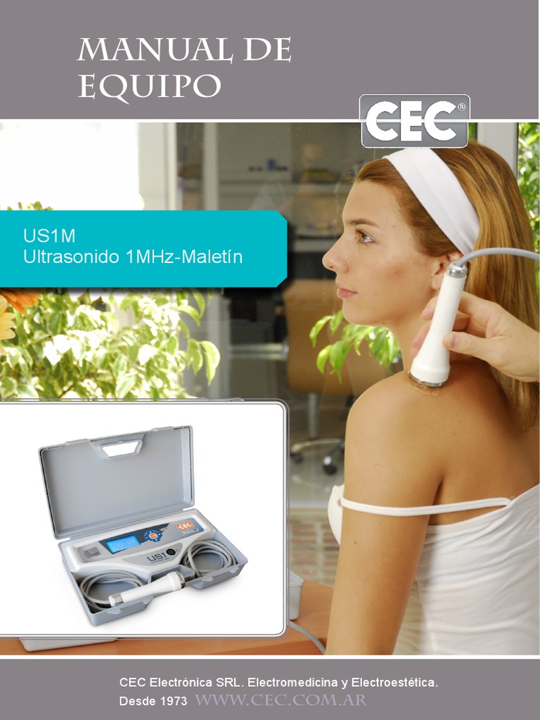 US1M CEC - Manual v2.5 PDF | PDF | Ultrasonido | Piezoelectricidad