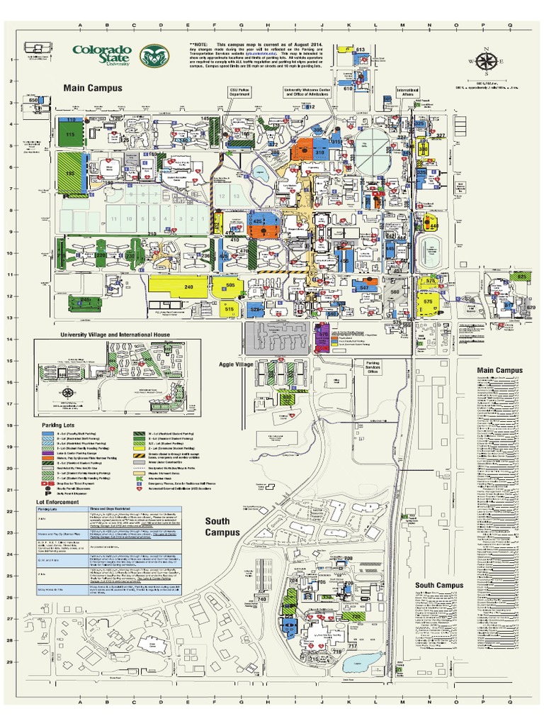 Colorado State University Parking Map | PDF