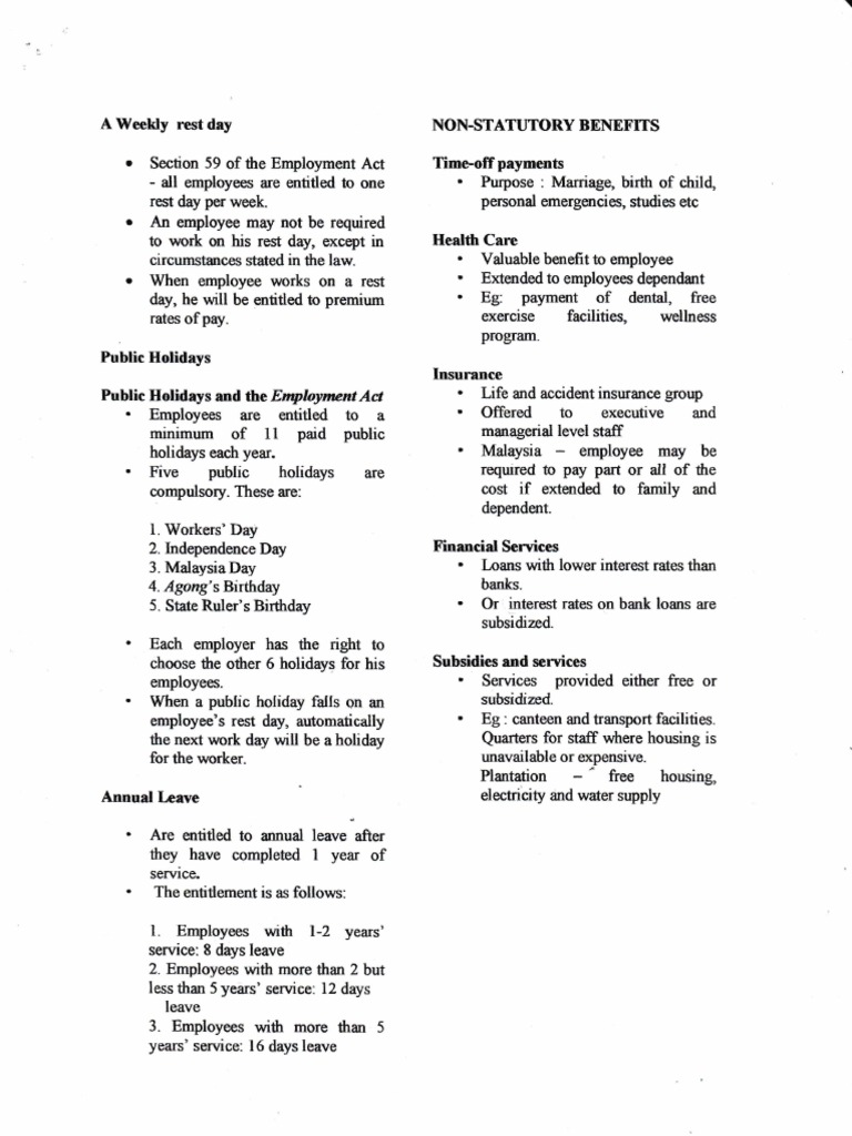 Employee Benefits and Leave Entitlements | PDF | Career & Growth | Business