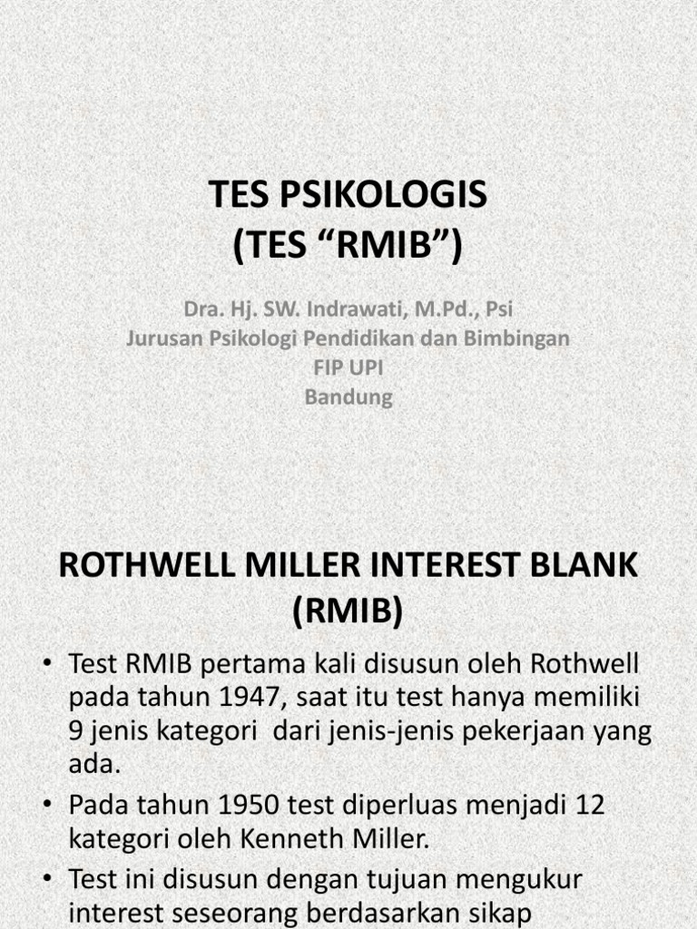 Tes Rmib | PDF