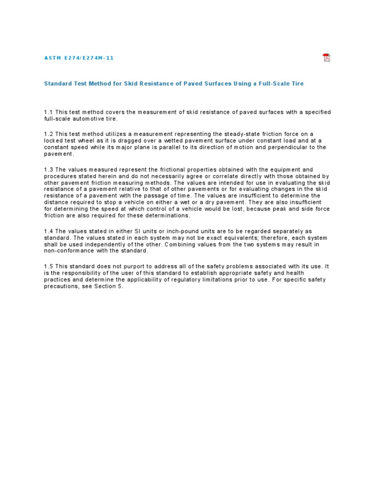Astm E274. | PDF