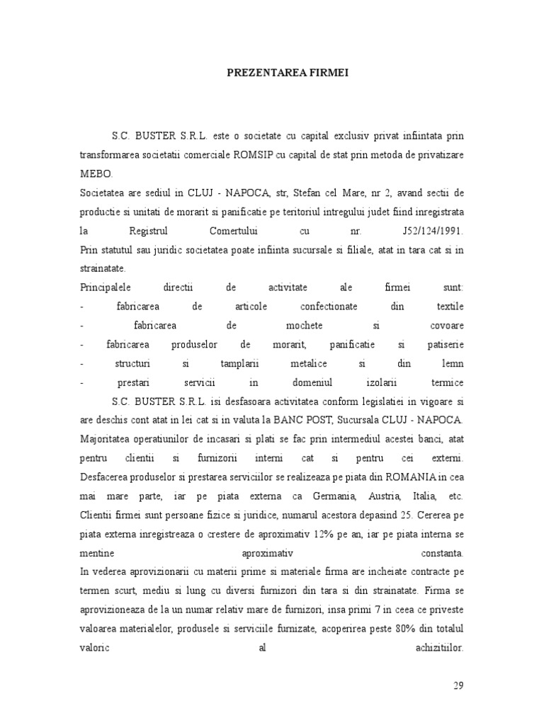 Prezentare Firma | PDF