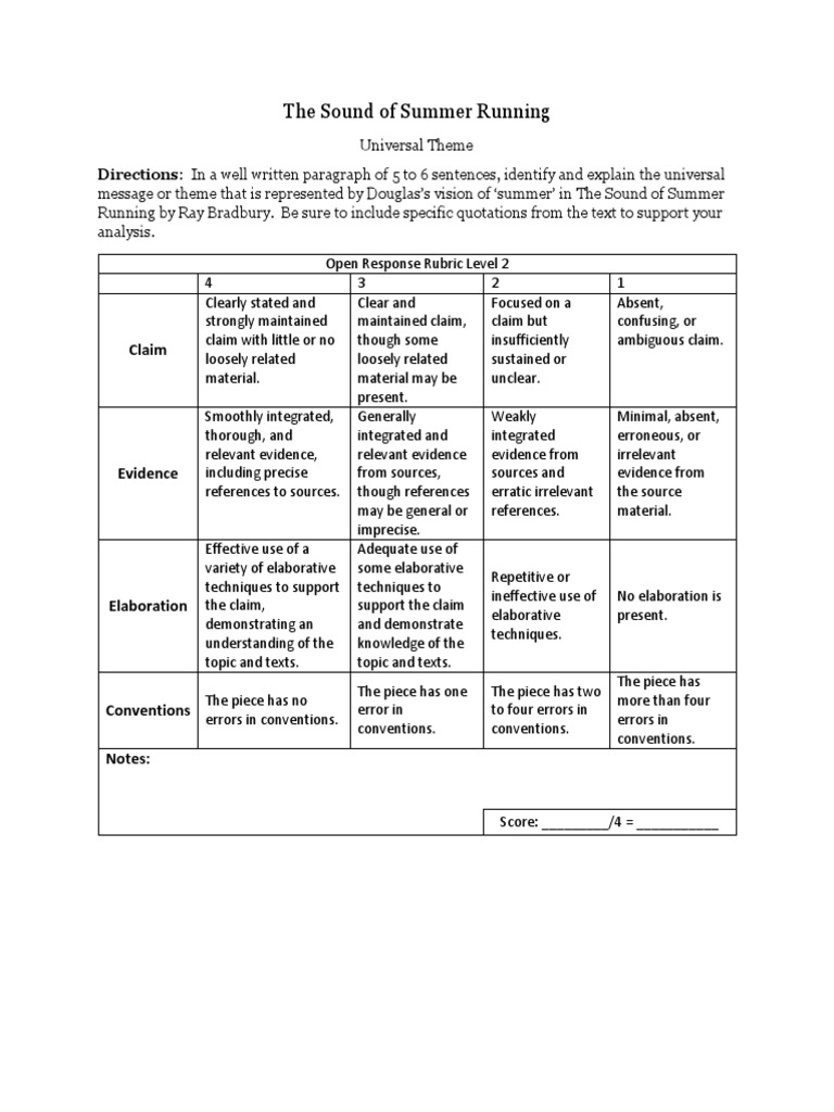 The Sound of Summer Running-Universal Message | PDF | Cognition ...