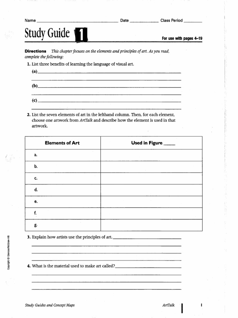 Art Study Guides | PDF