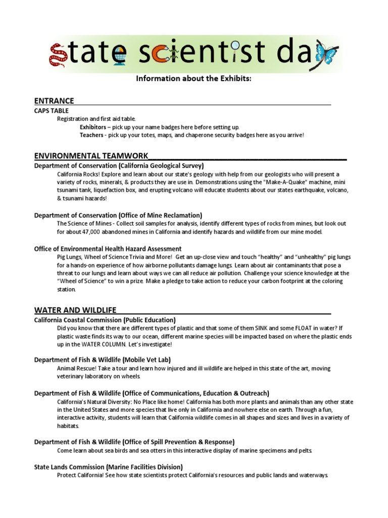 SSD Exhibit Information 2015 | PDF | Biodiversity | Radiation Protection