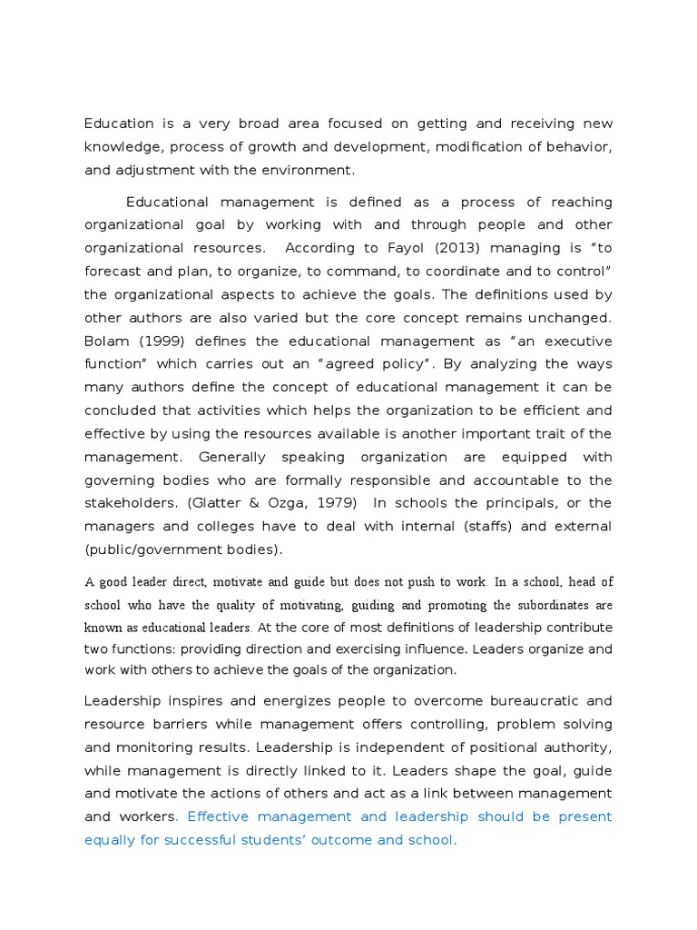 Key Educational Leadership Models | PDF | Leadership | Psychology