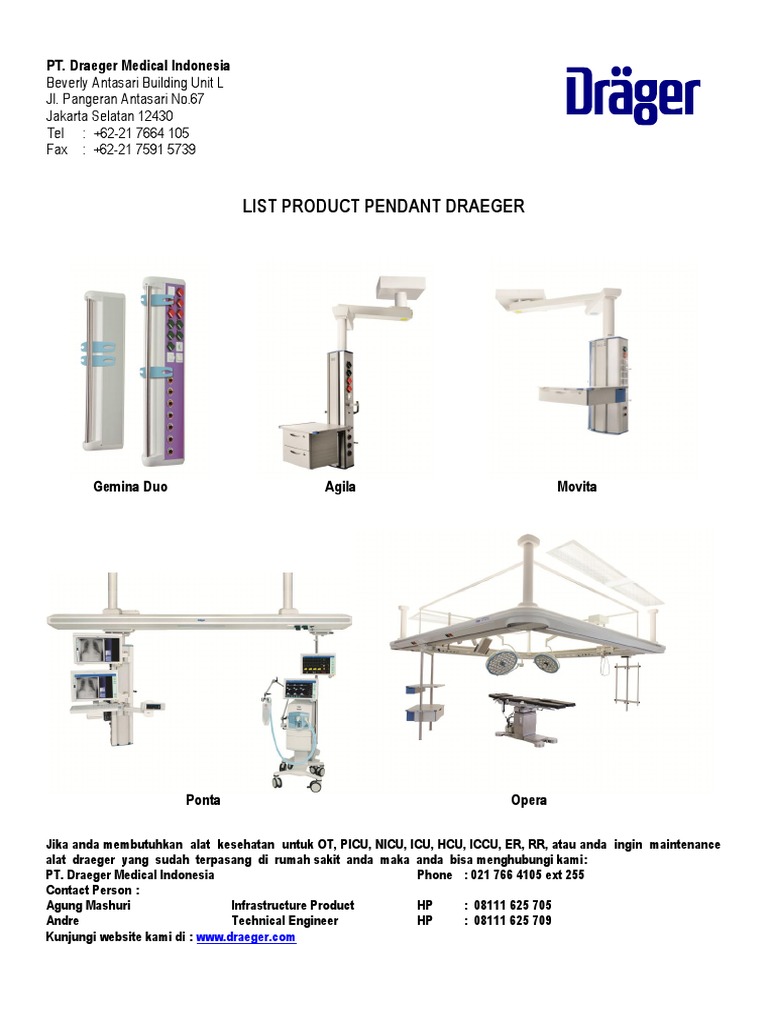 List Product Pendant Draeger | PDF | Engines | Mechanical Engineering