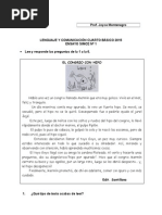 Evaluación Diagnóstica de Lectura 2do Grado 2023 | PDF