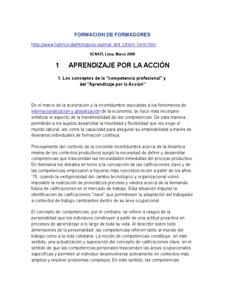 Formacion De Formadores Pdf Aprendizaje Planificación