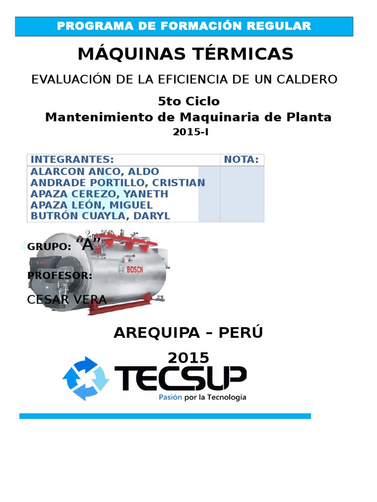 Lab 4 de Maquinas Termicas Terminado | Descargar gratis PDF | Calor ...