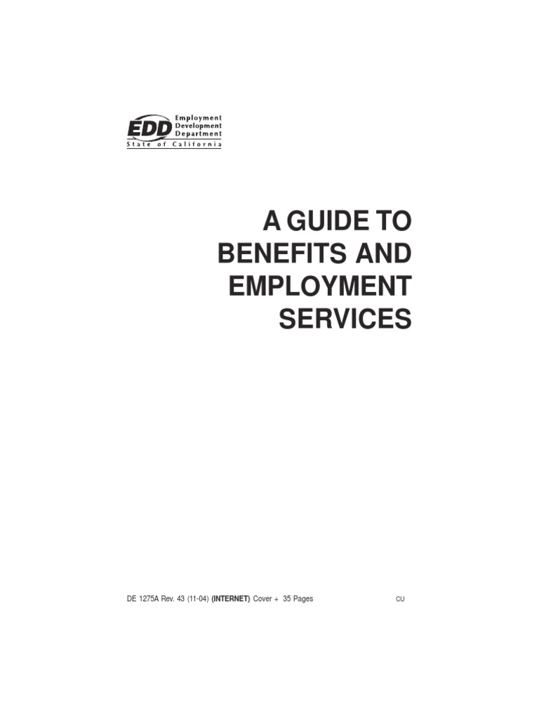 EDD Handbook | Unemployment Benefits | Employment