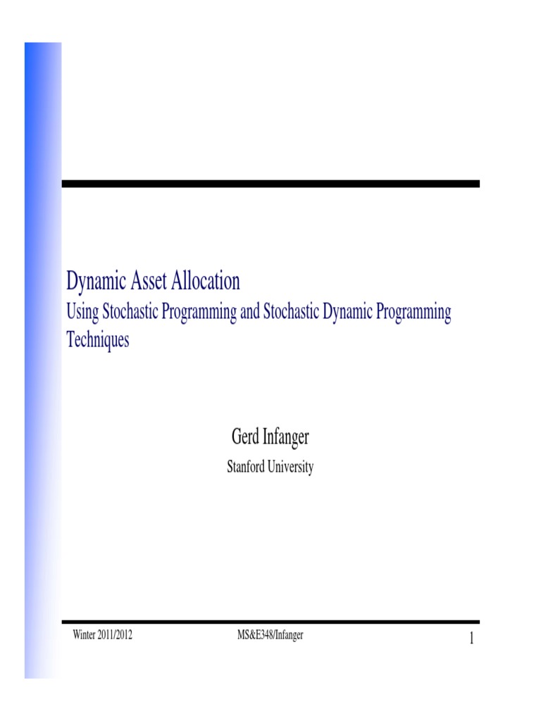 Dynamic Asset Allocation | PDF