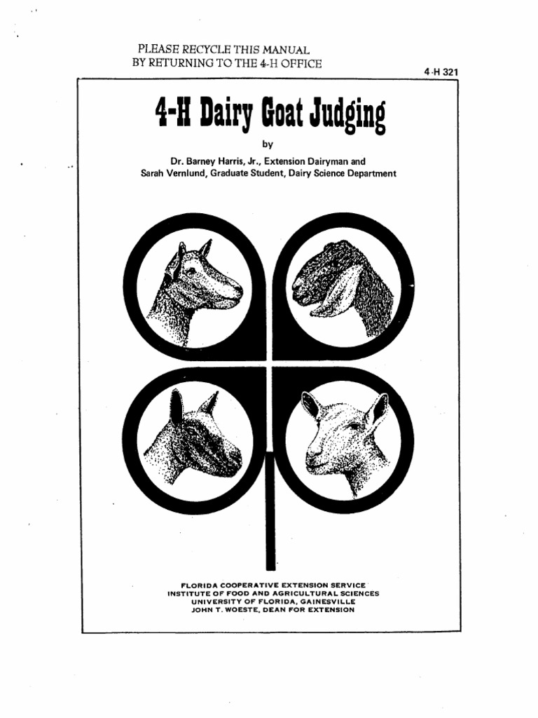 4-H Dairy Goat Judging | PDF