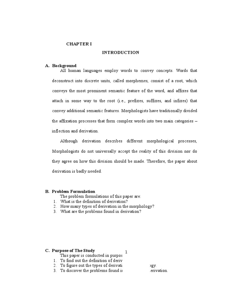 Derivation | Morphology (Linguistics) | Word