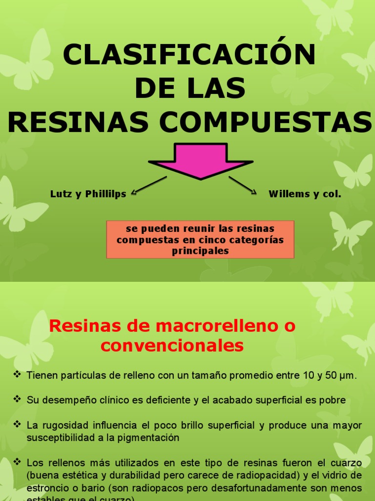 clasificación de resinas | Ciencias fisicas | Ciencia