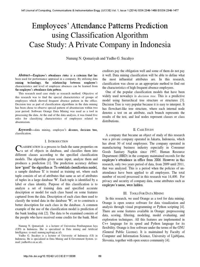 Attendance Analysis | PDF | Statistical Classification | Test Set