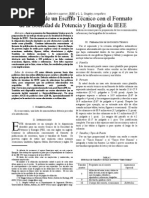 Formato Redaccion Papers IEEE 2 Columnas | PDF | Soporte | Notación