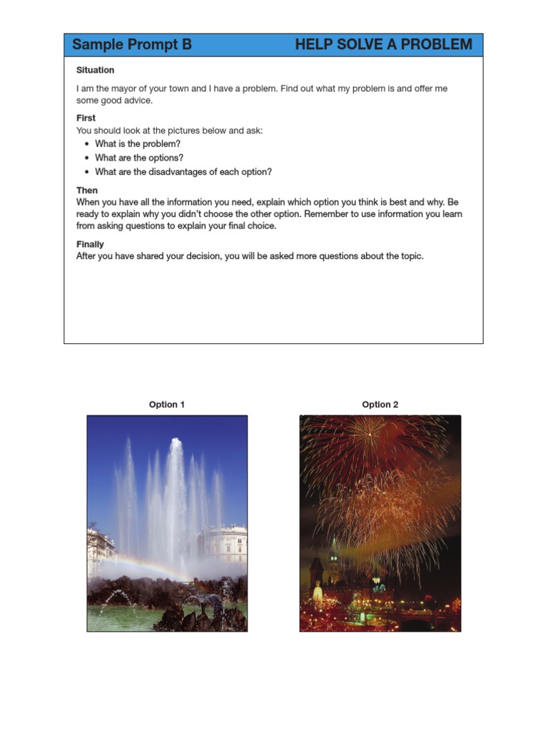 ECCE Speaking Topic - Student | PDF