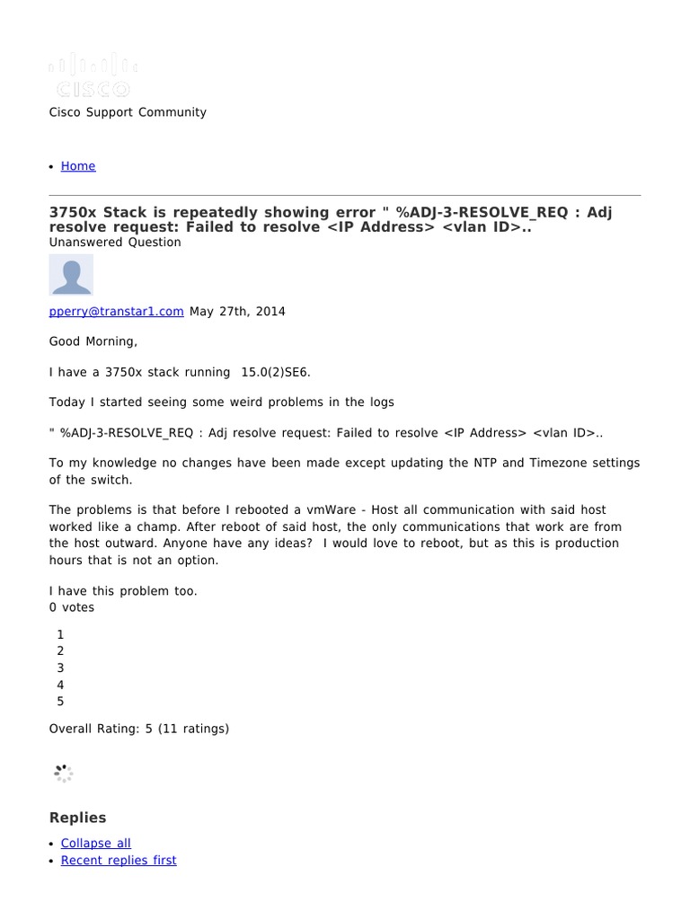 Resolve Repeated "Adj resolve request | PDF | Telecommunications | Computer Networking