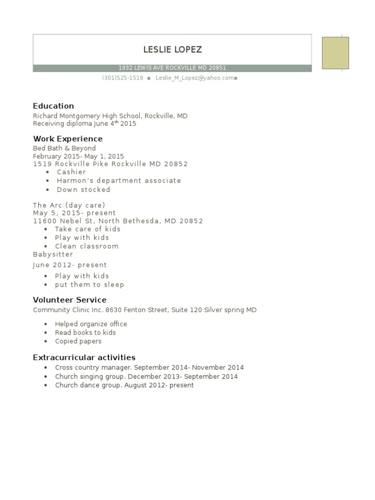 Official Final Resume | PDF
