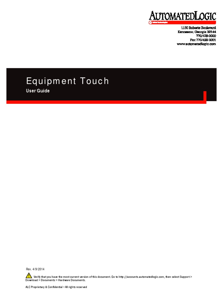 Equipment Touch User Guide | PDF | Touchscreen | Password