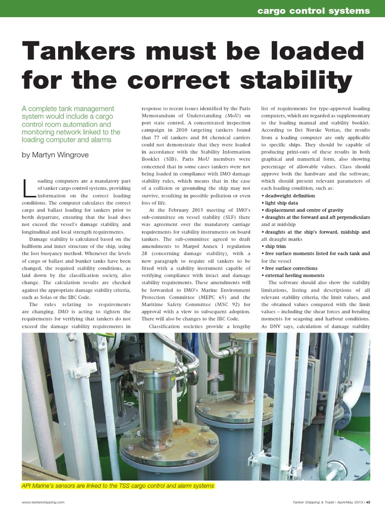 Cargo Control Systems | PDF | Oil Tanker | Ships