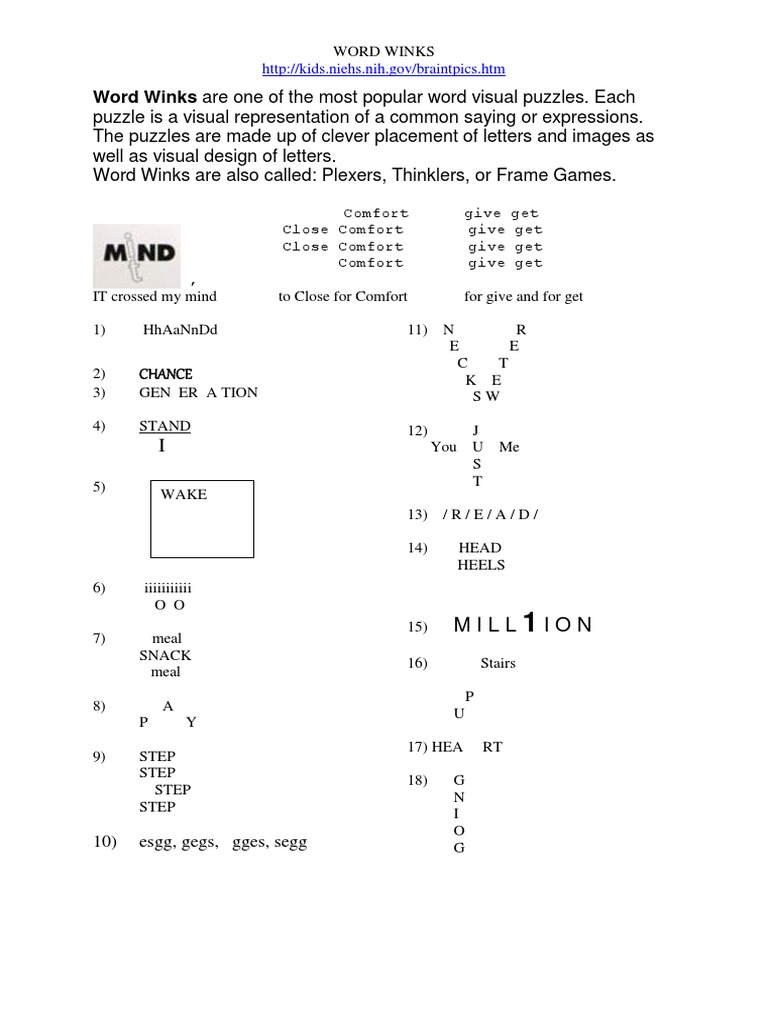 Word Winks Sample04 | PDF