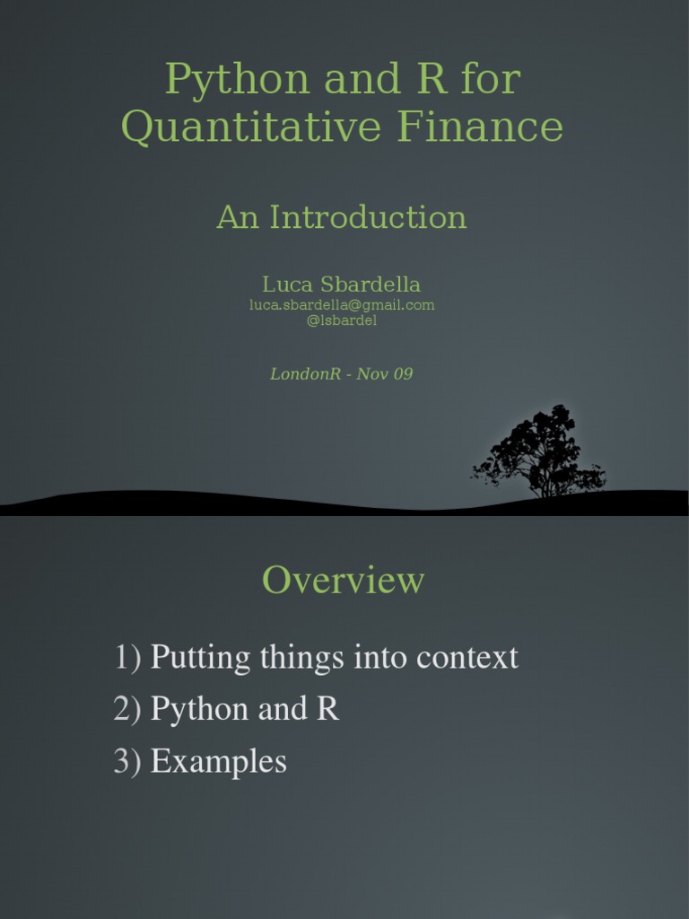 R & Python | PDF | Python (Programming Language) | R (Programming Language)