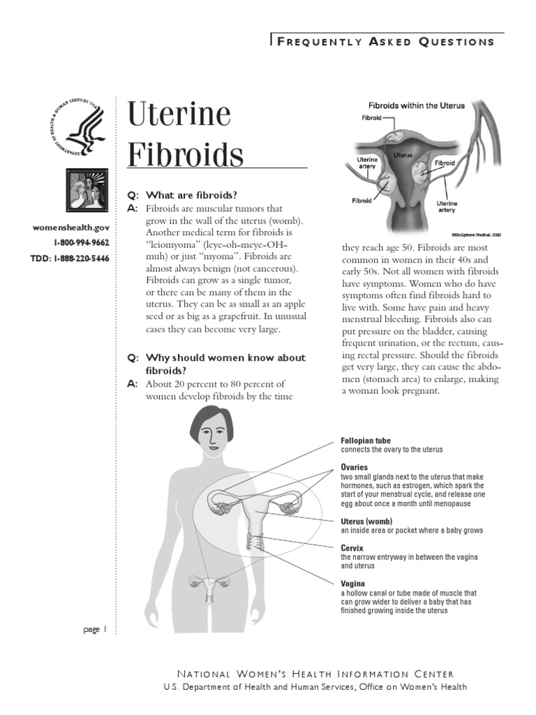 Uterine Fibroids: Q: What Are Fibroids? A | Download Free PDF | Uterus | Pregnancy