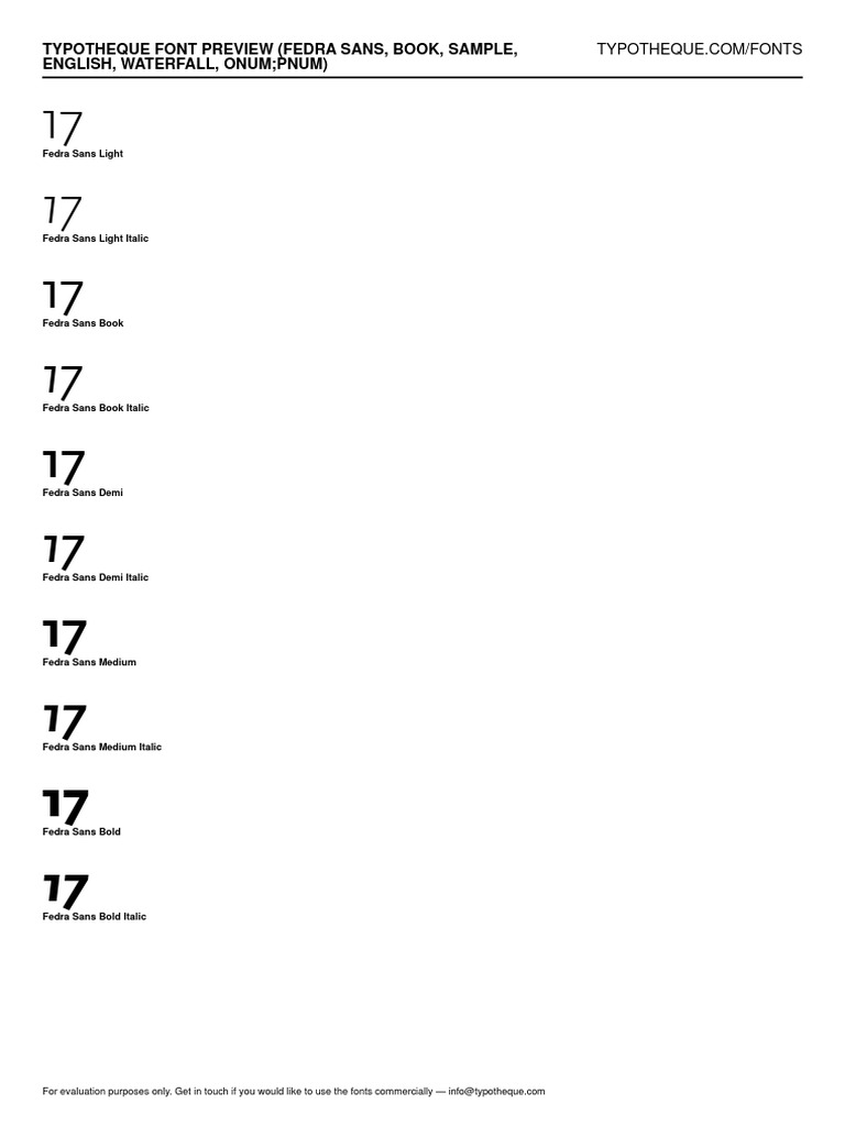 Fedra Font