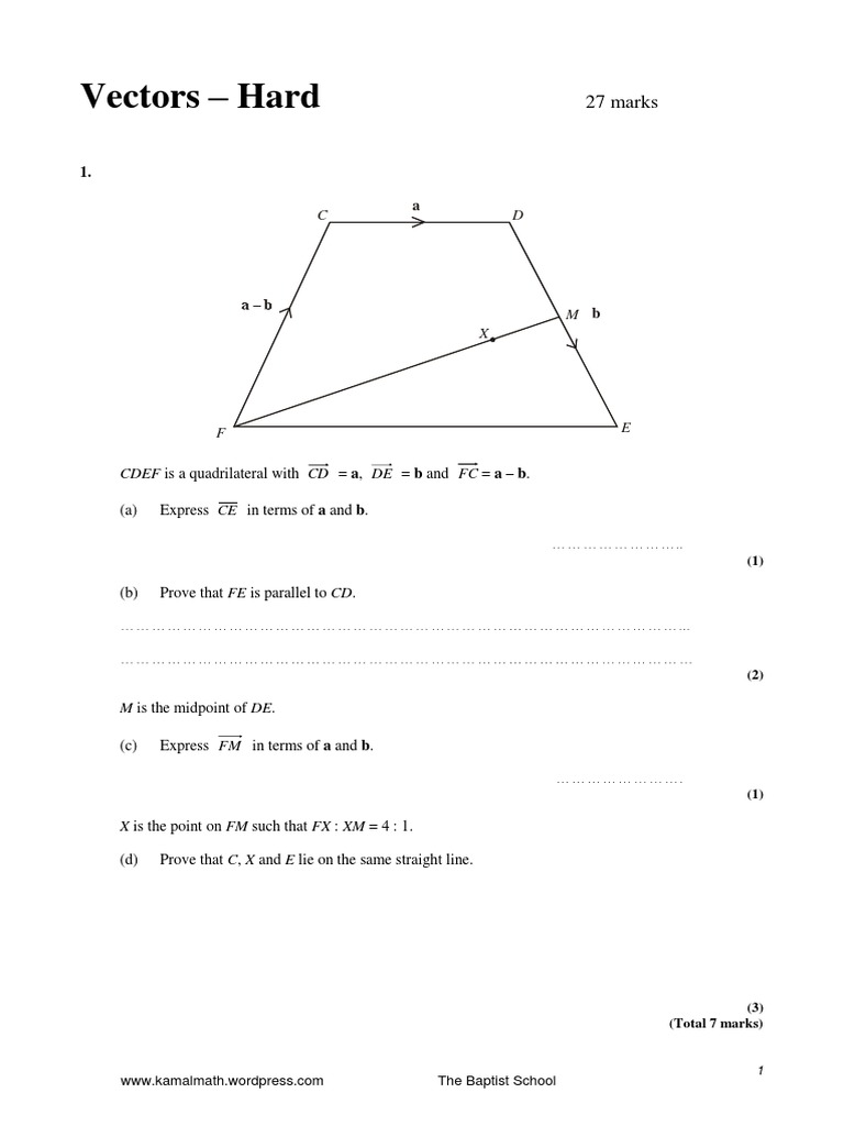 Proving Straight Lines in Vectors | PDF | Teaching Methods & Materials