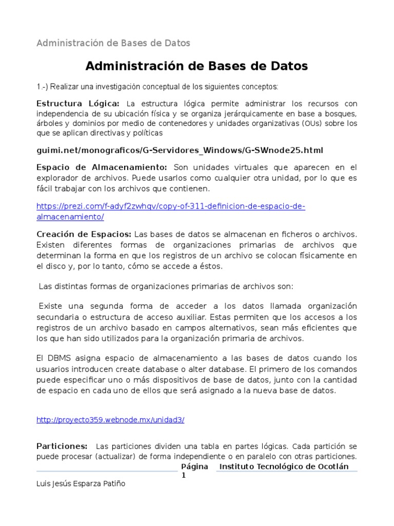 Administración de Bases de Datos - SYBASE | PDF | Bases de datos ...