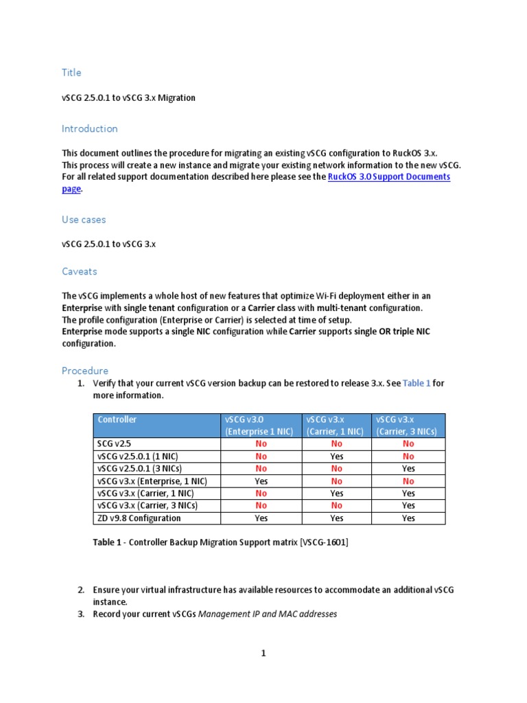 VSCG 2.5.0.1 To VSCG 3.x Migration | PDF | Virtualization | Computer ...