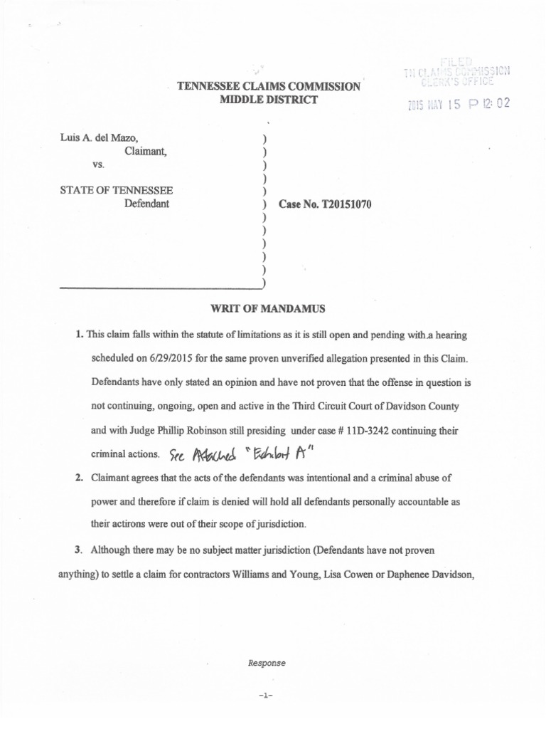 Writ of Mandamus | PDF